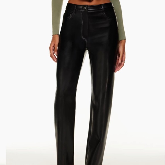Aritzia | Pants & Jumpsuits | Aritzia Melina Black Leather Pants | Poshmark
